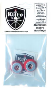 KHIRO INSERT BUSHING ALU SET - RED 90A – Scuff Wheels
