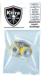 KHIRO INSERT BUSHING GOLD SET - YELLOW 92A – Scuff Wheels