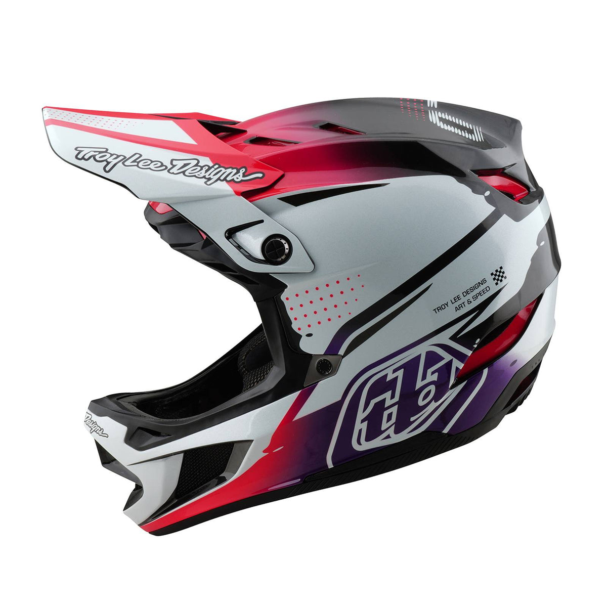 Troy Lee Designs D4 Carbon MIPS Helmet Drip - White / 2XL – Scuff Wheels