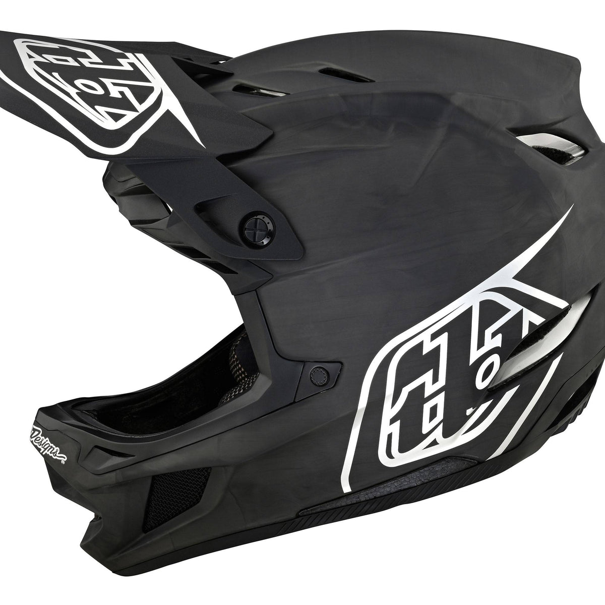 Troy Lee Designs D4 Carbon MIPS Helmet Stealth - Black/Silver / XL ...